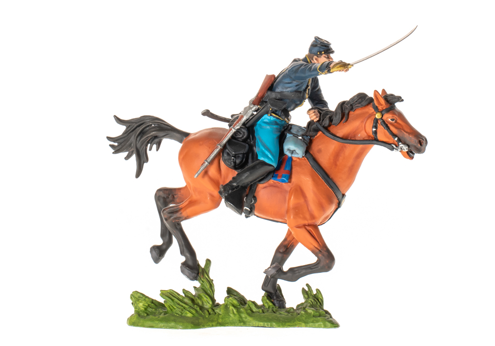 Union Trooper Charging 1 BH0803 54 mm 1/32 | Custer Charge at ...
