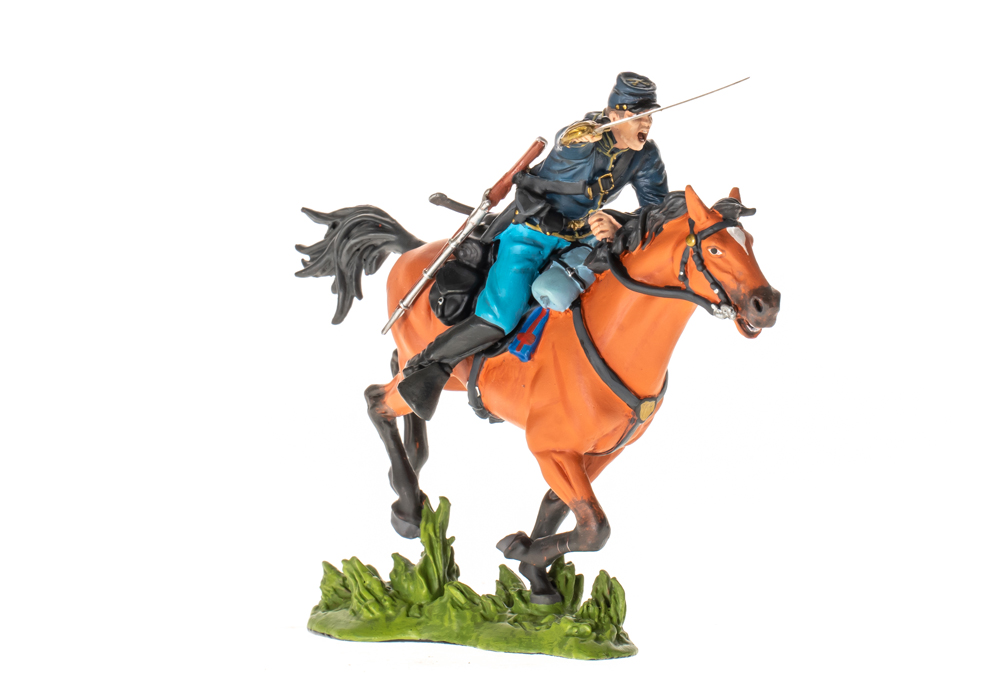 Union Trooper Charging 1 BH0803 54 mm 1/32 | Custer Charge at ...