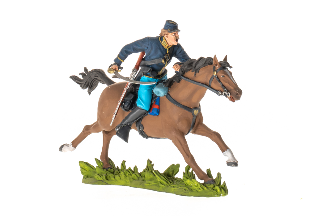 Union Trooper Charging 3 BH0807 54 mm 1/32 | Custer Charge at ...