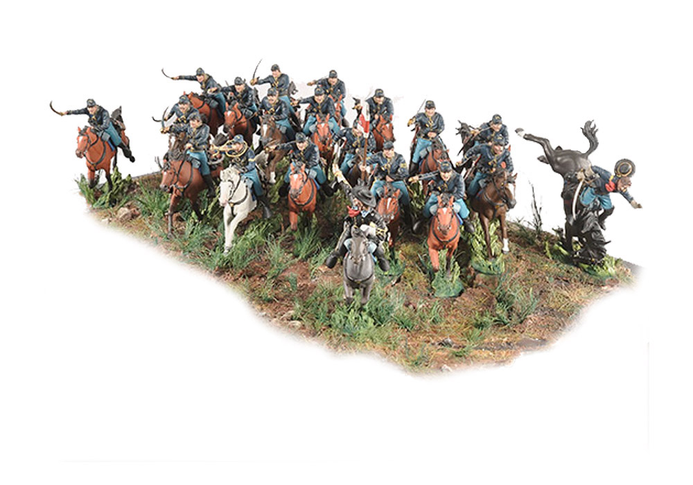 Custer at Gettysburg DIORAMA BH8-1 1/32 | Black Hawk Toy Soldier ...