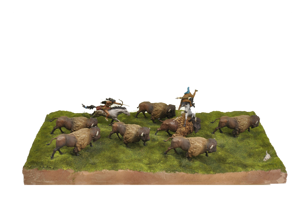 The Buffalo Hunt DIORAMA FW2-1 1/32 | Black Hawk Toy Soldier Dioramas ...