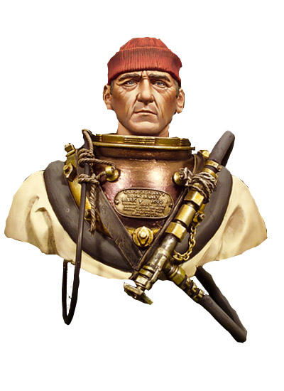 U.S. NAVY Diver, 1941 S9-B20 165 mm 1/10 | The Bust Collection | Andrea ...